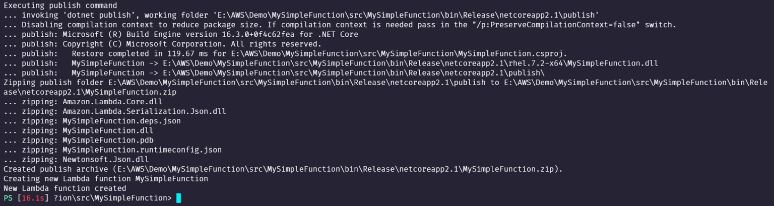 Create And Test Aws Lambda C Functions