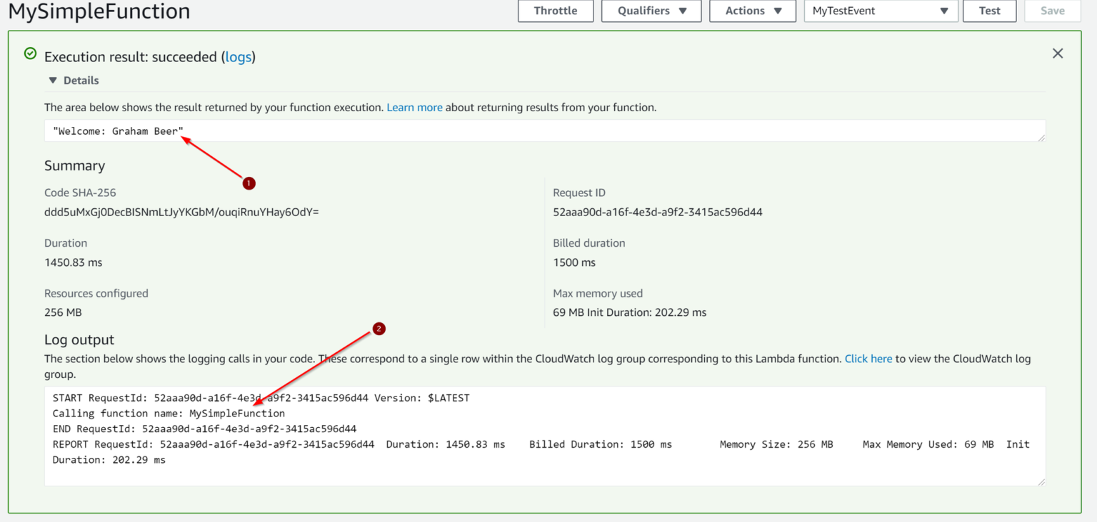 Create And Test Aws Lambda C Functions