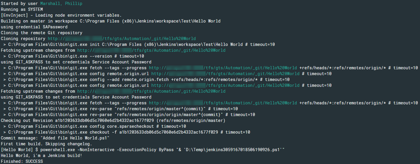 Integrate Git And Jenkins For Scheduled Powershell Scripts
