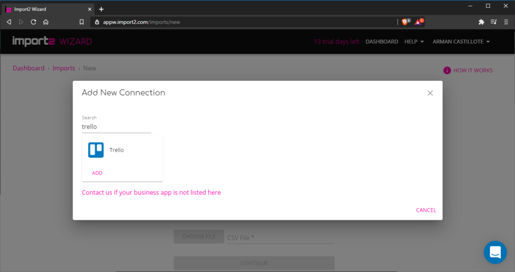 Import2 Wizard and Trello: Easily Import CSV Files