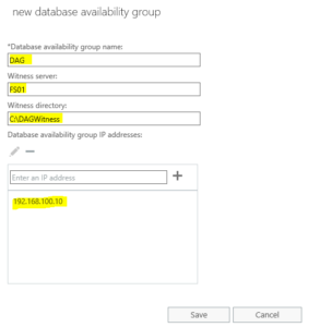 Setting Up Exchange Database Availability Groups Correctly