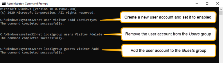 Creating Windows 10 Guest Account The Easy Way