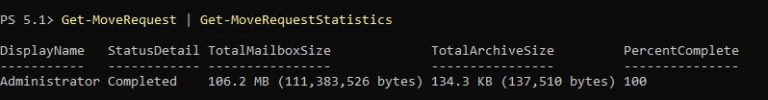 Move Exchange Mailboxes with new-moverequest Command