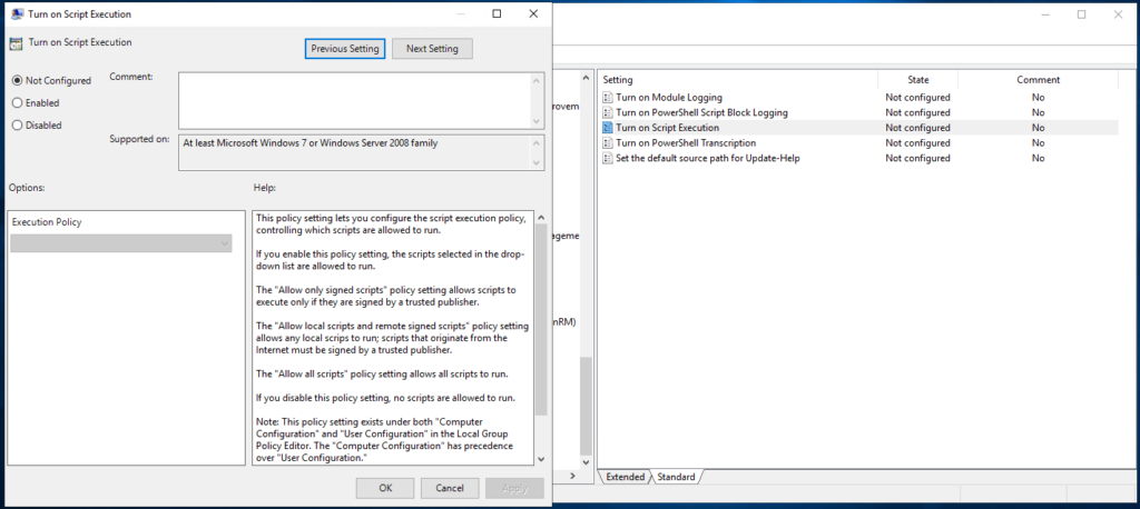 Set Executionpolicy For Managing Powershell Execution Policies