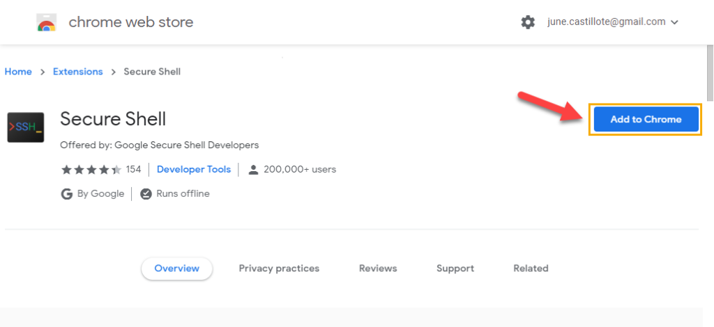 How to Set up the SSH Chrome Extension