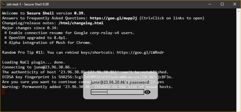 How to Set up the SSH Chrome Extension