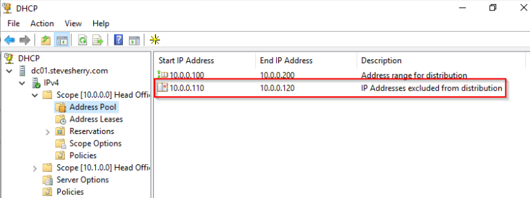 Managing Microsoft DHCP Scope and other Components
