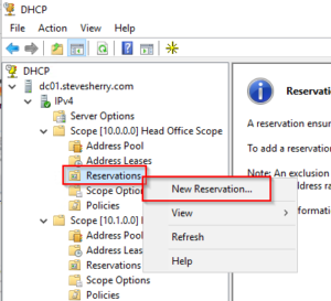 Managing Microsoft DHCP Scope and other Components