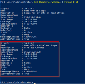 Managing Microsoft DHCP Scope and other Components