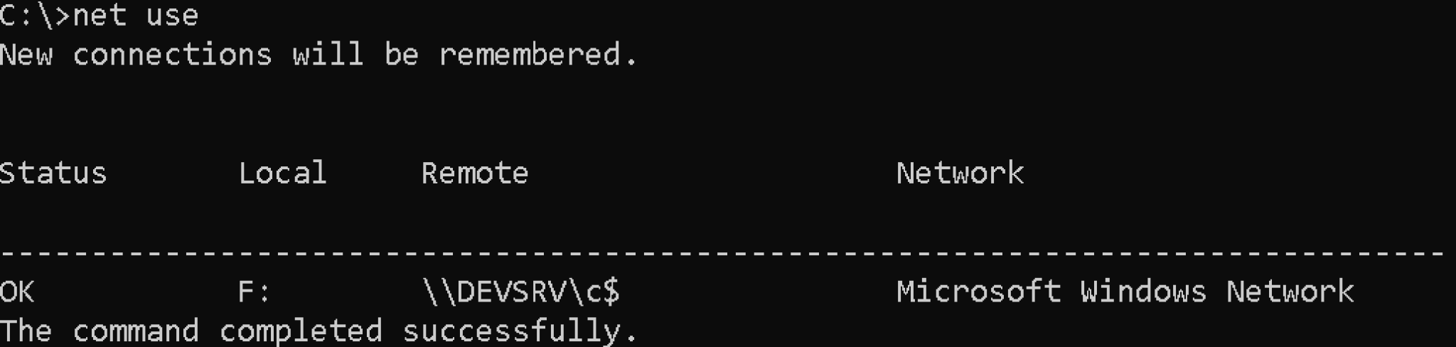 How to Connect to Network Drives on the Command Line with Net Use