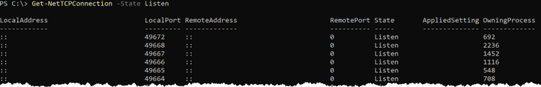 How to Find Listening Ports with Netstat and PowerShell