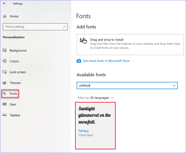 How to Download and Install Fonts in Windows 10