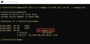 Utilizing PowerShell and Windows Command Prompt to Create File