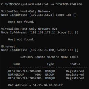 Wrangling NetBIOS With the nbtstat Utility