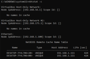 Wrangling NetBIOS With the nbtstat Utility