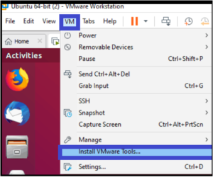 Install VMware Tools on Ubuntu and Increase VM Performance