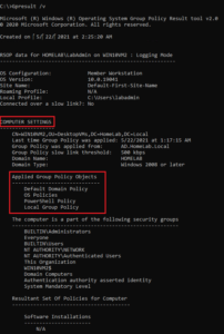How to Verify Applied GPOs with the GPResult Tool