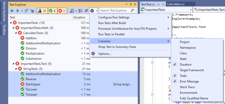 How to Run and Interpret Unit Tests with Visual Studio Test Explorer