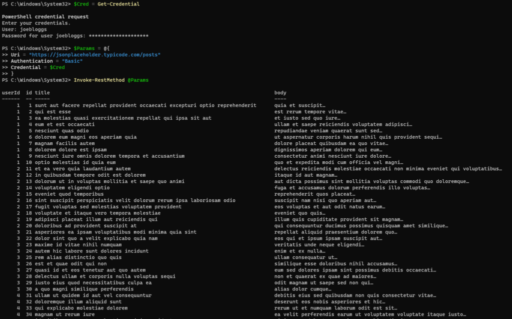 Working with REST APIs and PowerShell's Invoke-RestMethod
