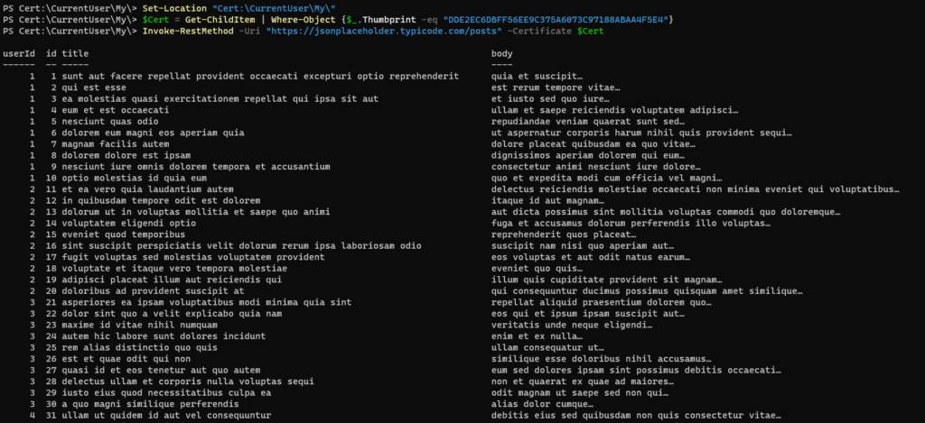 Working with REST APIs and PowerShell's Invoke-RestMethod