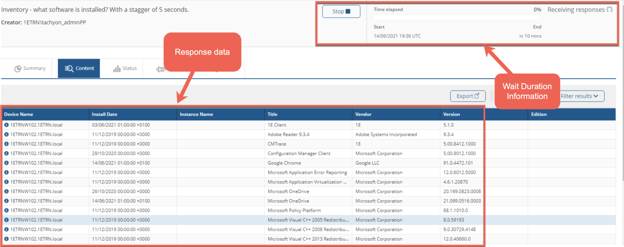 Learning 1E's Tachyon: Using Explorer