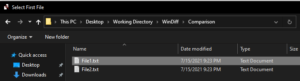 How to Use WinDiff to Compare Files