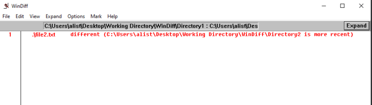 How to Use WinDiff to Compare Files