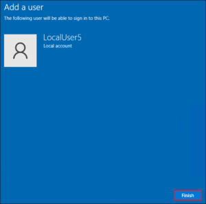 Adding a Windows 10 Local Account : Step by Step Guide