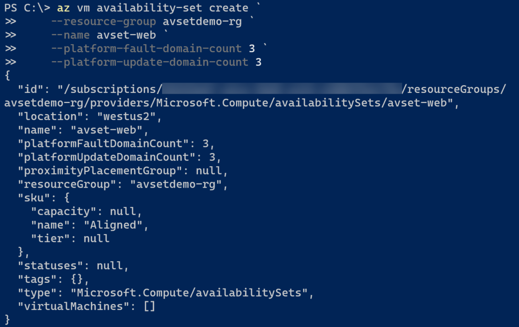 Getting Started: Setting up an Azure Availability Sets