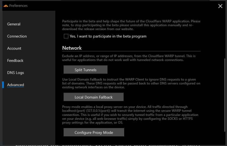 Getting Started with CloudFlare Warp