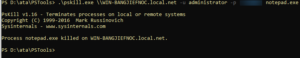 How to Kill a Windows Process on a Remote System