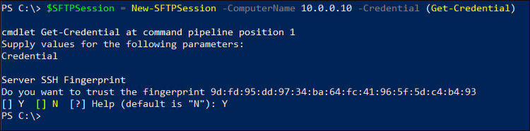 Activate PowerShell SFTP To Transfer Files