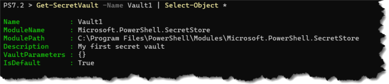Powershell Encrypt Password Command Via Secret Management Module