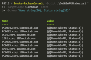 Getting Started with 1E's Tachyon and PowerShell