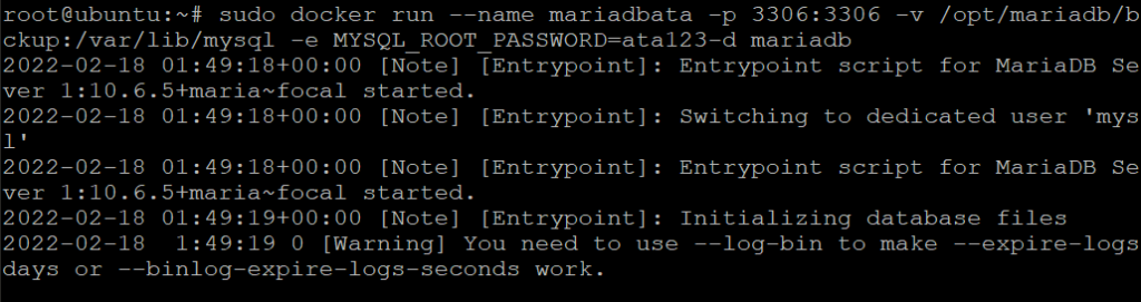 MariaDB Docker Effortless Deployment