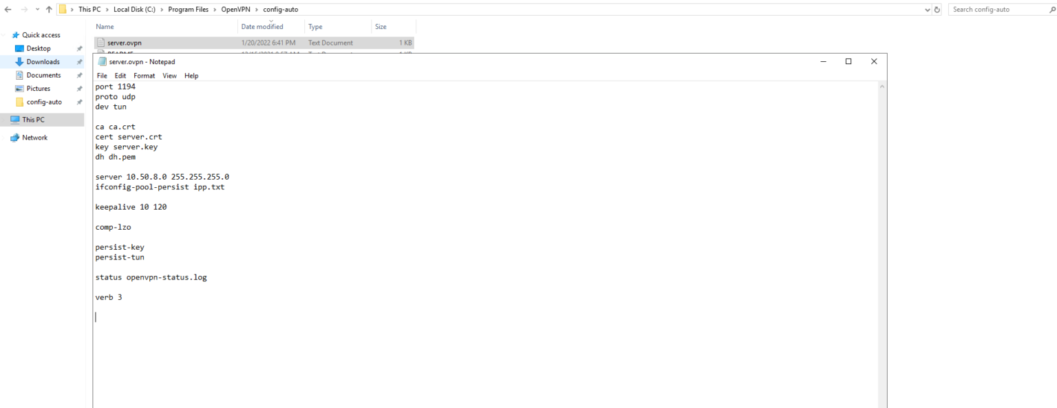 How to Create a VPN with OpenVPN On Window Server