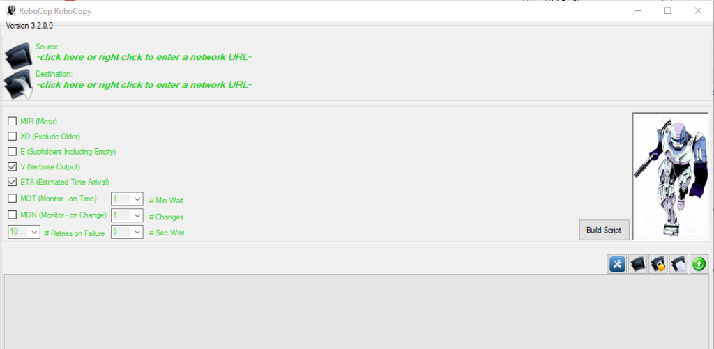 Robocopy GUIs: Driving Robocopy with the Mouse