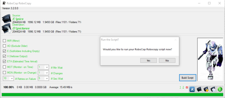 Robocopy GUIs: Driving Robocopy with the Mouse