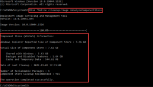 Using DISM cleanup-image for a Simple Windows 10 Repair