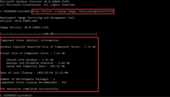 Using DISM cleanup-image for a Simple Windows 10 Repair