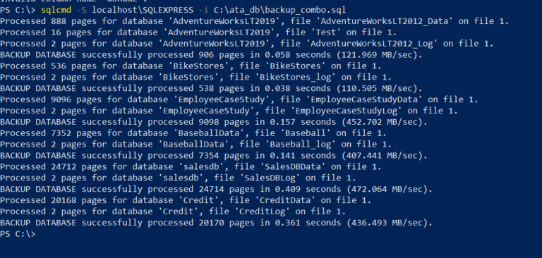 How to Create a Handy SQL Server Backup Database Script
