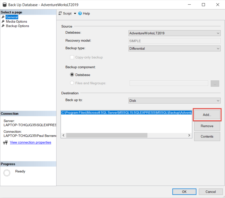 How to Create a Handy SQL Server Backup Database Script