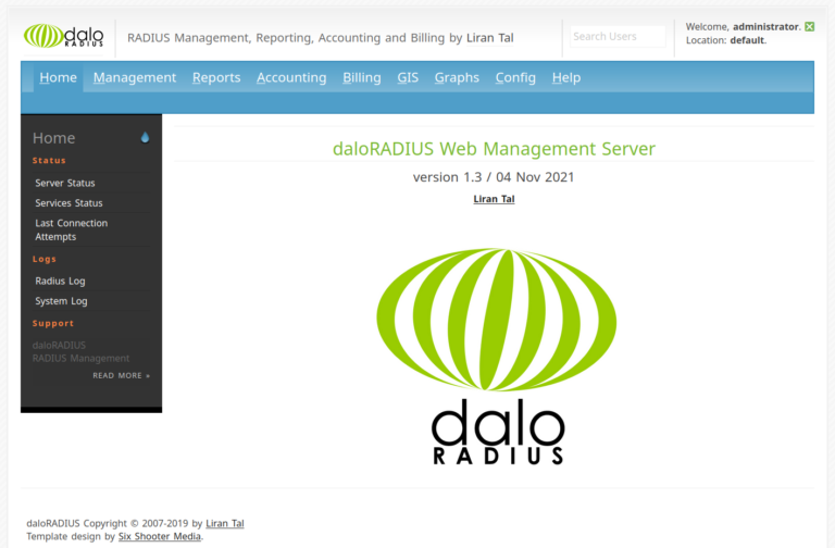 Managing FreeRADIUS Deployment with daloRADIUS