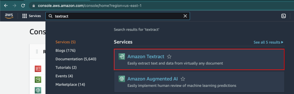 Extracting Content with AWS OCR Service Textract