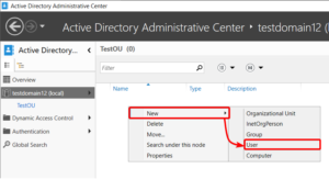 Kickstart AD with the Active Directory Administrative Center