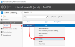 Kickstart AD with the Active Directory Administrative Center