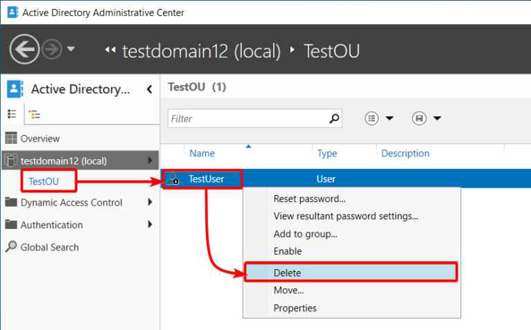 Kickstart AD with the Active Directory Administrative Center
