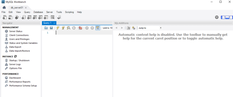 Getting Started With Mysql Workbench on Ubuntu Linux