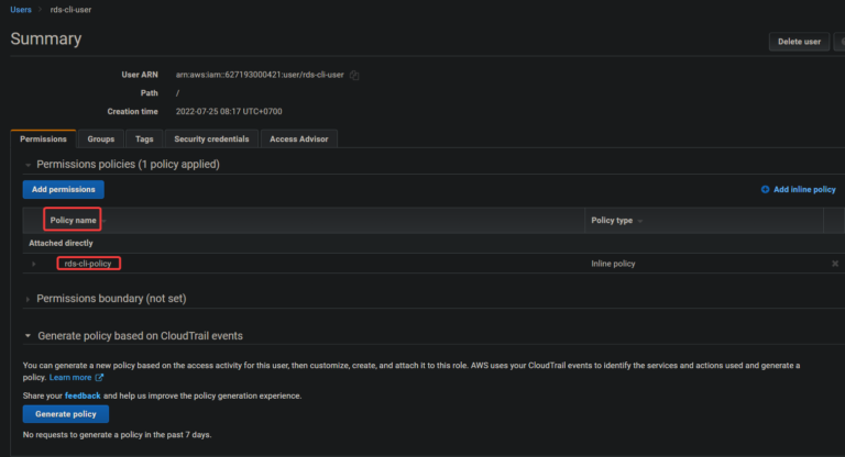 How to Create a AWS RDS Snapshot