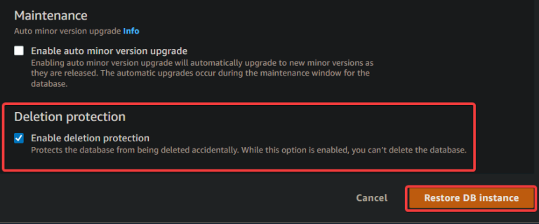 How to Create a AWS RDS Snapshot